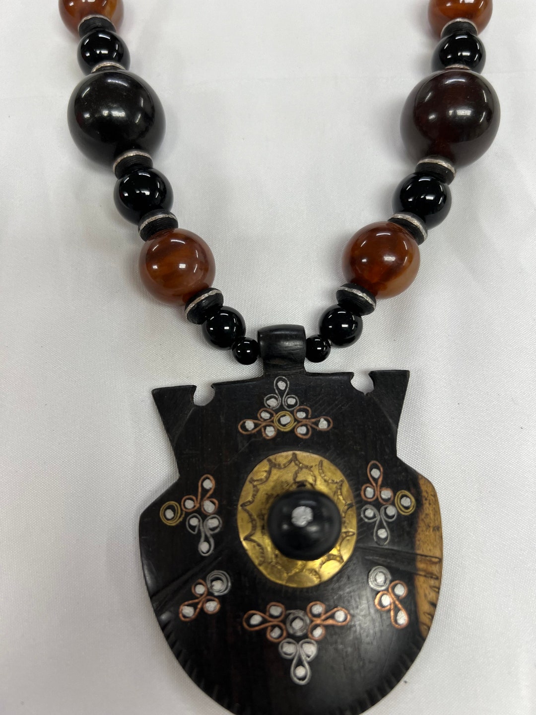 INLAID EBONY WOOD - Mixed Handmade African Beads - Etsy