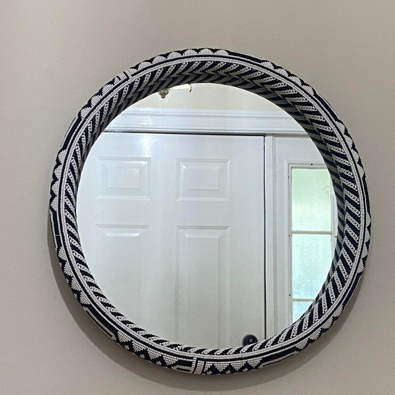 Beaded Mirror - Etsy