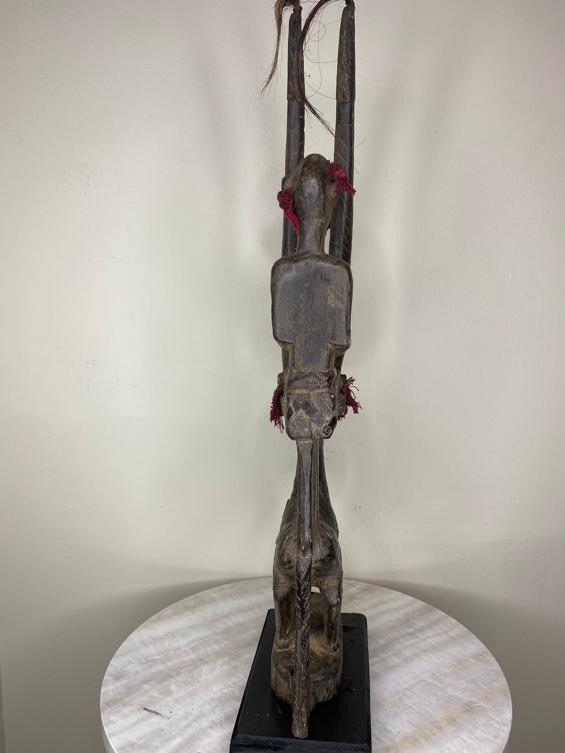 West African Mali Carved Wood Bamana Chi Wara Ci Wara Antelope 19" X 8 ...