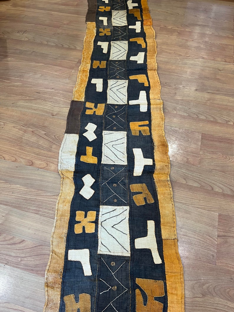 Genuine 9 Feet African congo Kuba Raffia Cloth Fabric - Etsy
