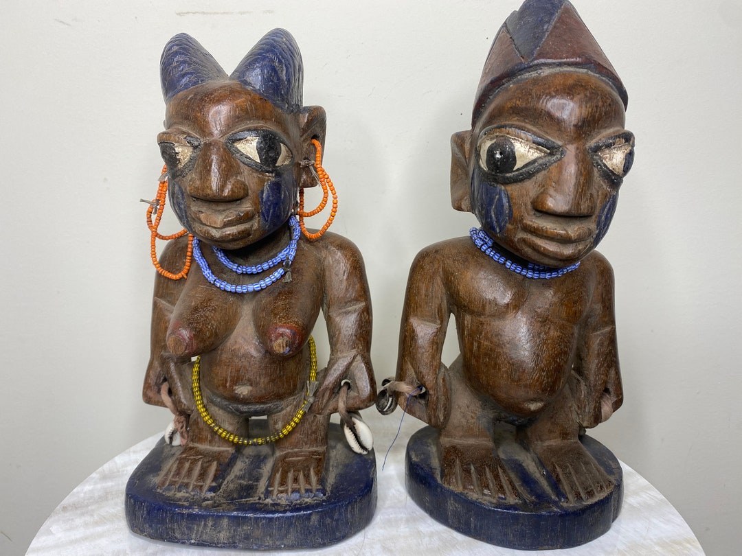 Hand Carved Large Eneji Statue Figure Nigeria 10" X 6" - Etsy