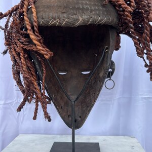 Hand Carved Chokwe Mask Mwana Pwo With Stand African Art 13" X 7 - Etsy