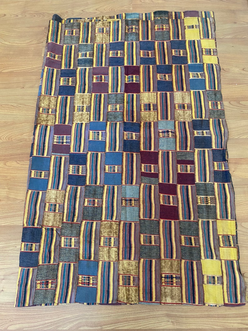 Vintage Large African Kente Ewe Hand Woven Cloth 120' X | Etsy