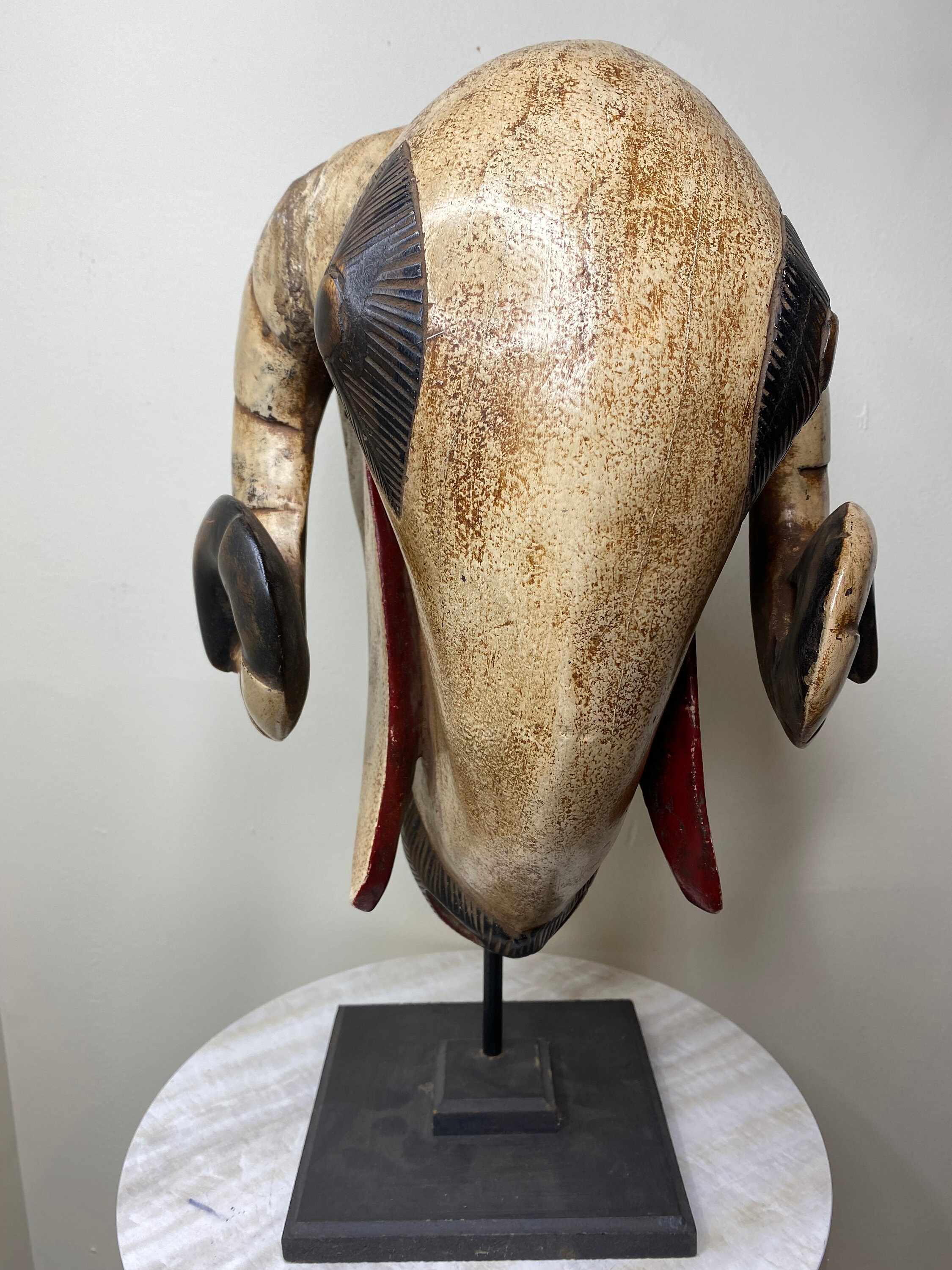 Vary Large African Mask Baule Tribe Ram Head Mask 14" X 6" - Etsy