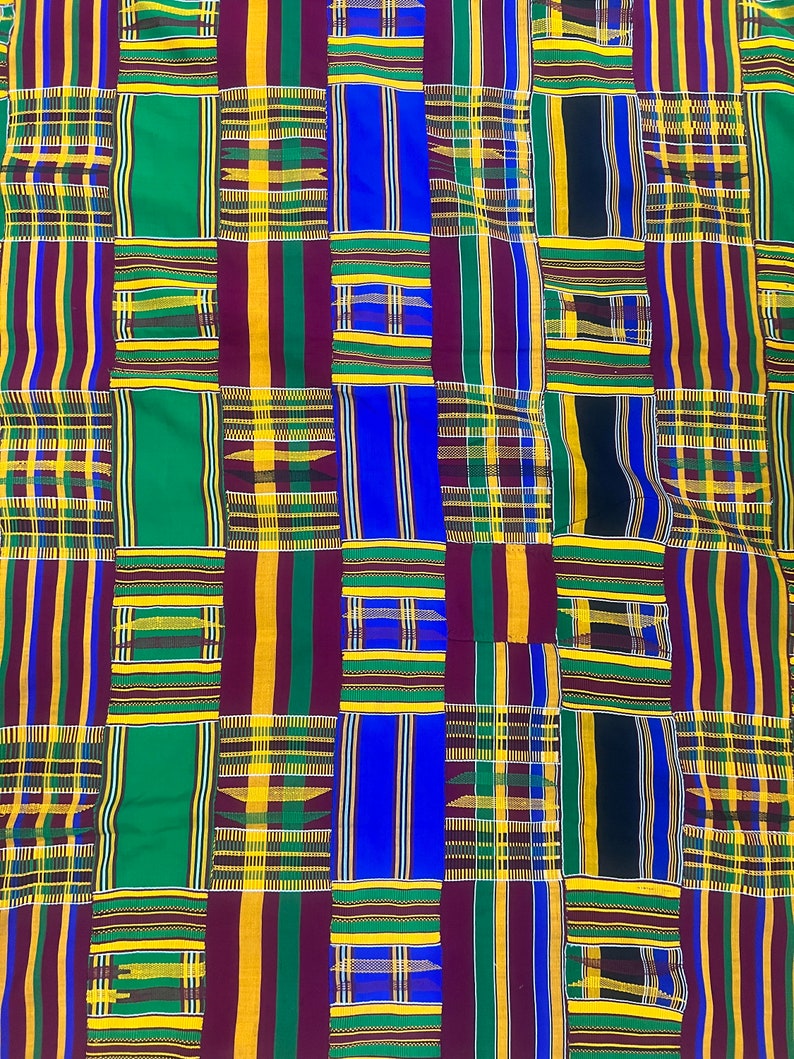 Vintage Large African Kente Ashanti Hand-woven Cloth 120' X 80" African ...