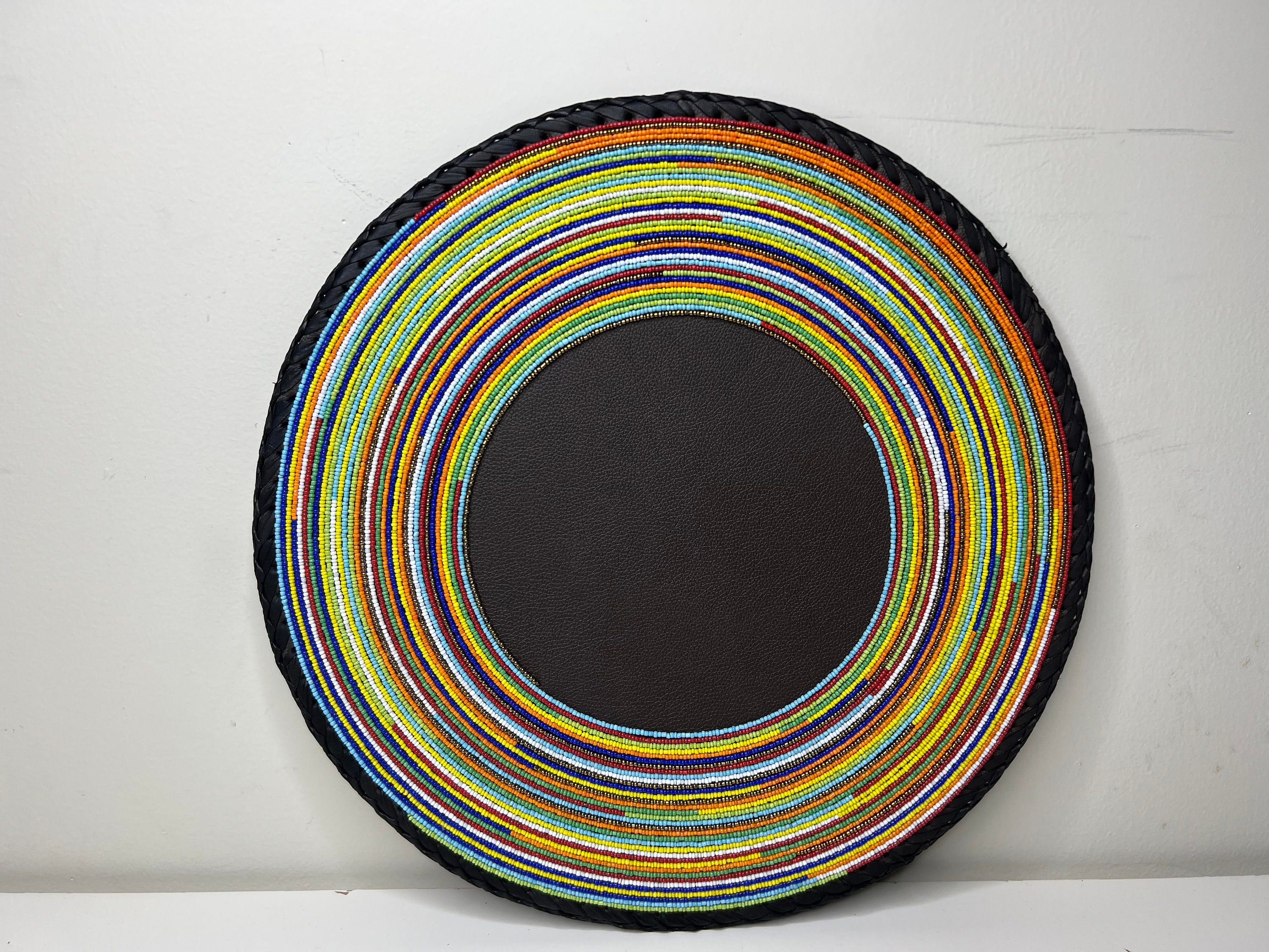 Hand Beaded South African Plate Mate, Center Piece, Wall Deco 16 ...