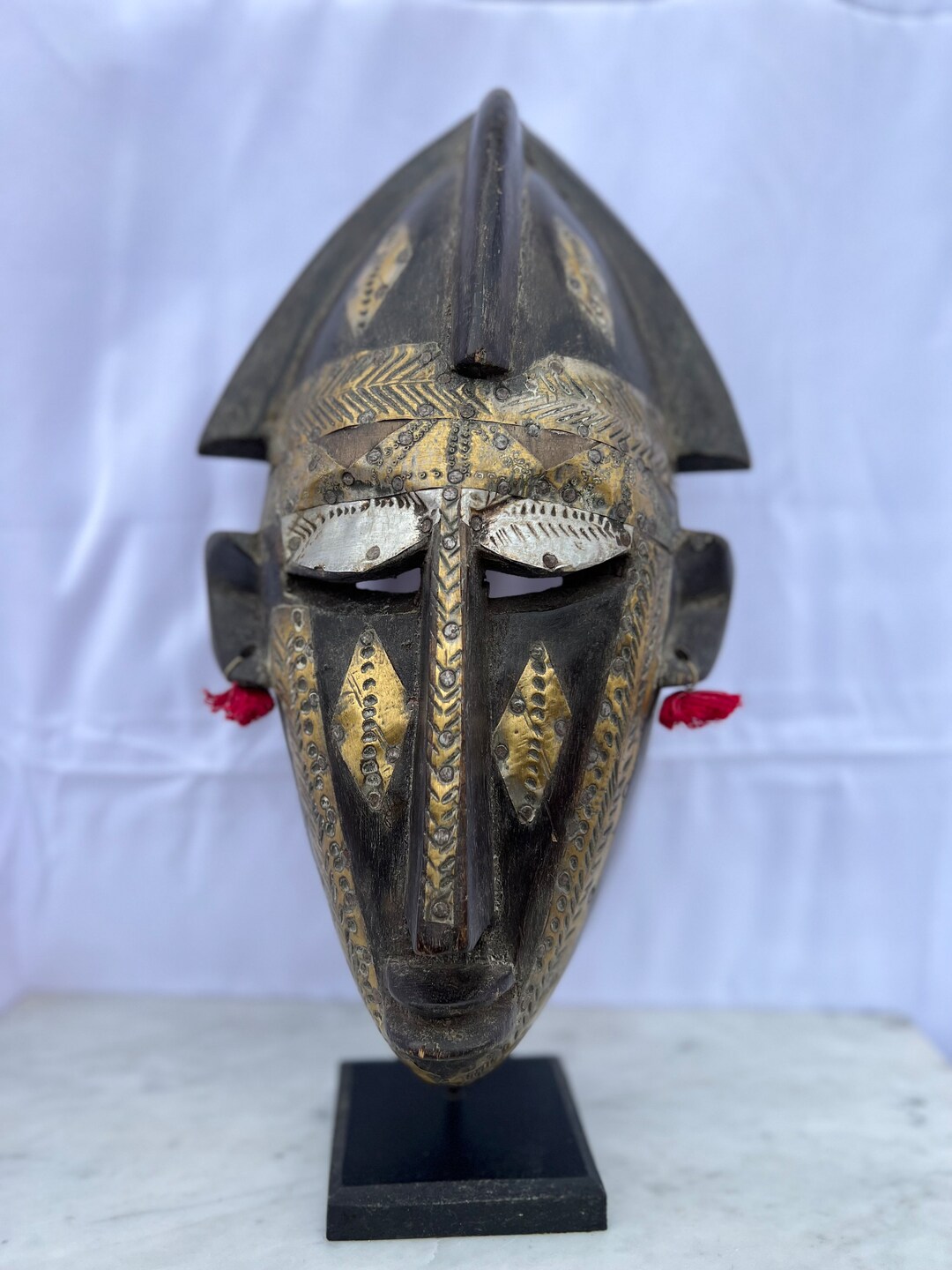 Hand Carved African Bambara Mask: Mali Art Deco (15" X 9" X 8") - Etsy