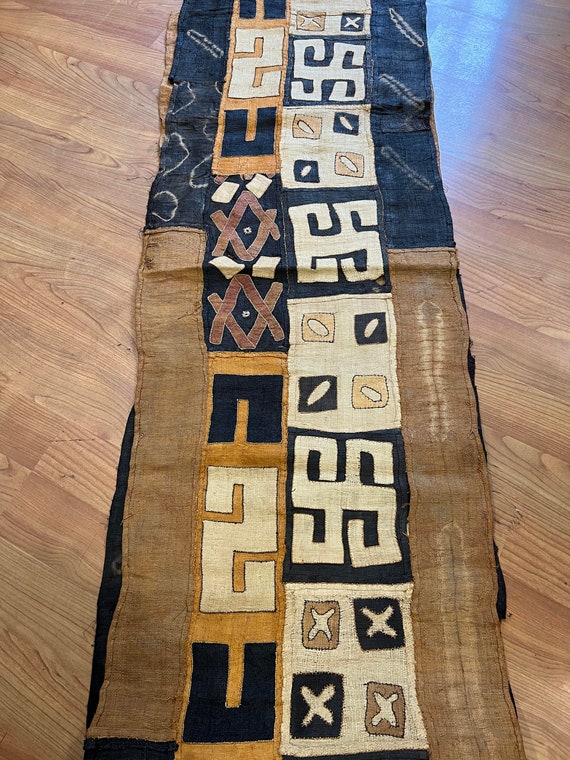 Genuine 11 Feet African congo Kuba Raffia Cloth Fabric - Etsy