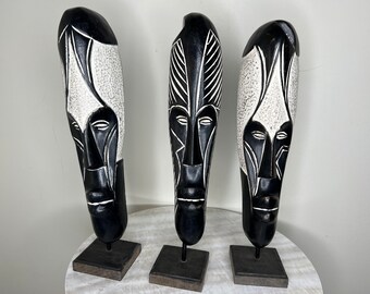 African Mask Stand - Etsy