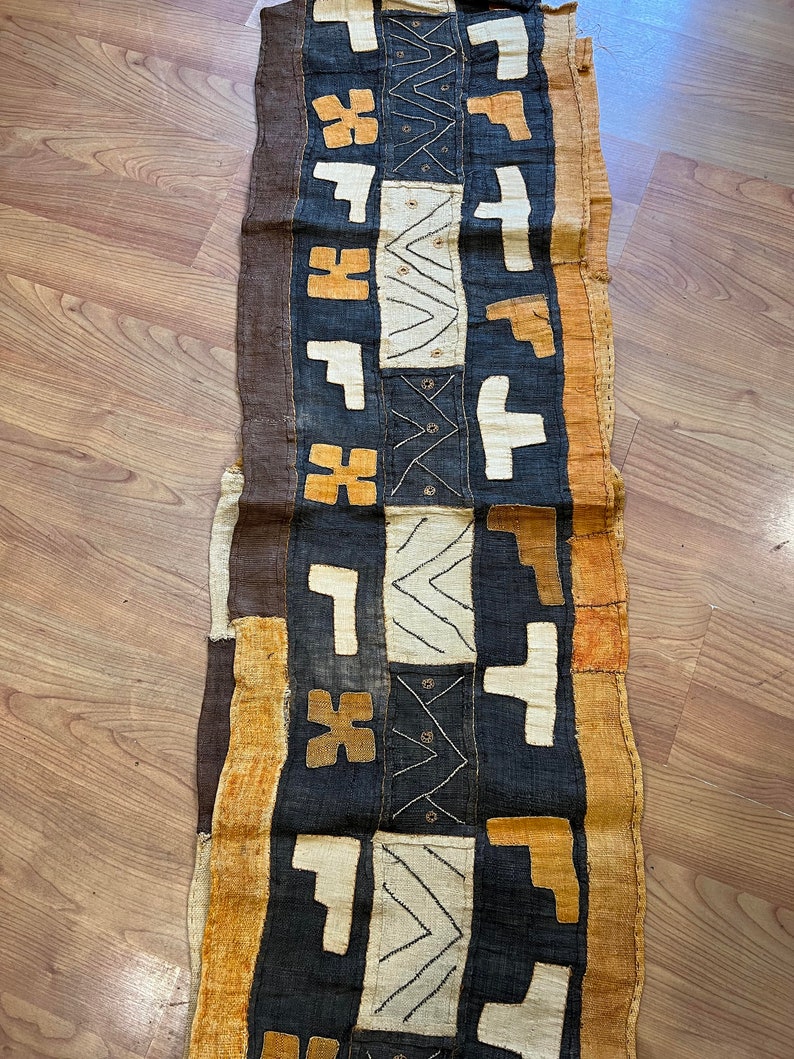 Genuine 9 Feet African congo Kuba Raffia Cloth Fabric - Etsy