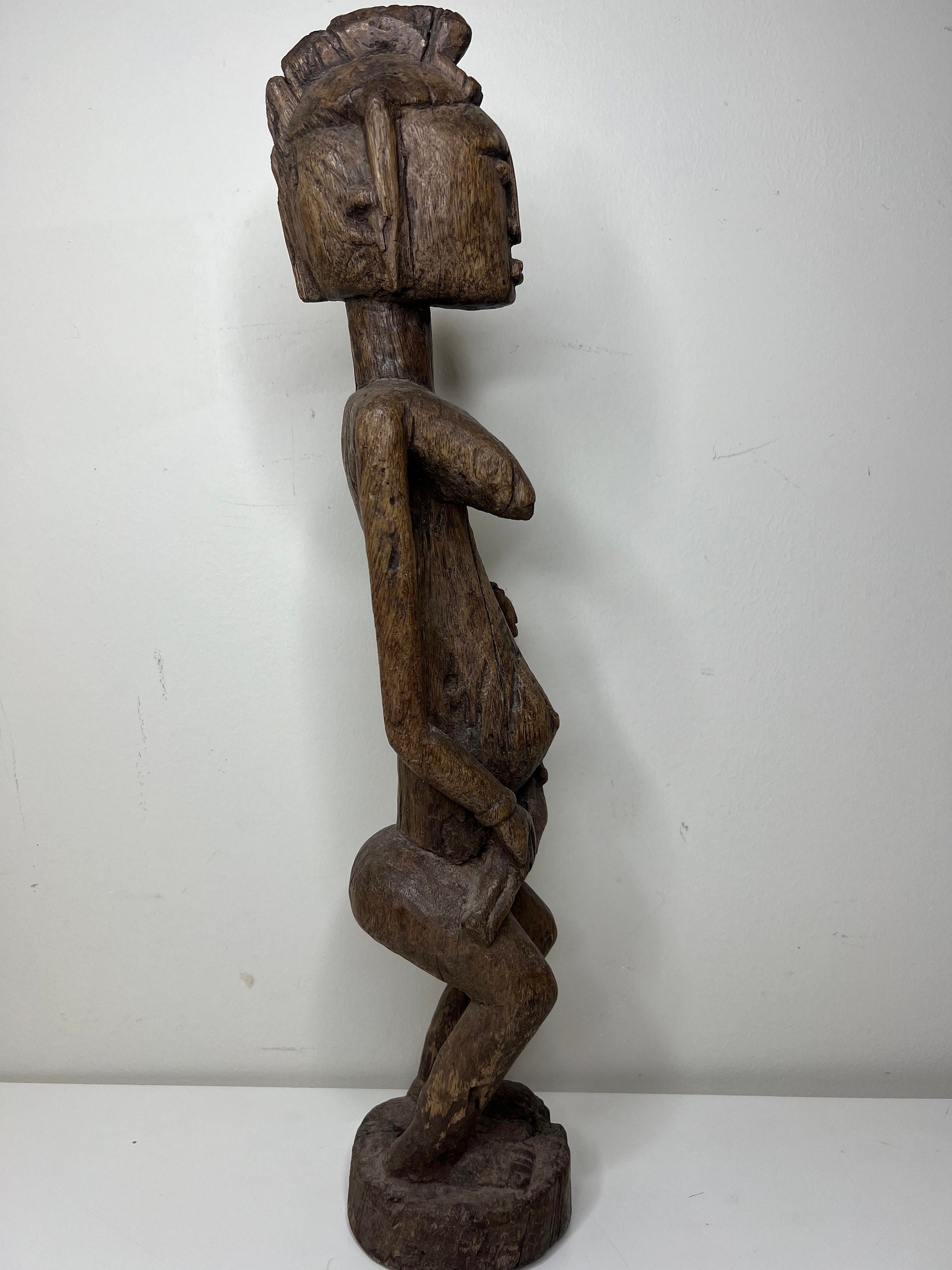Dogon Maternity Female Wood Figure Nommo Mali 20"x3" X2.5" African Art ...