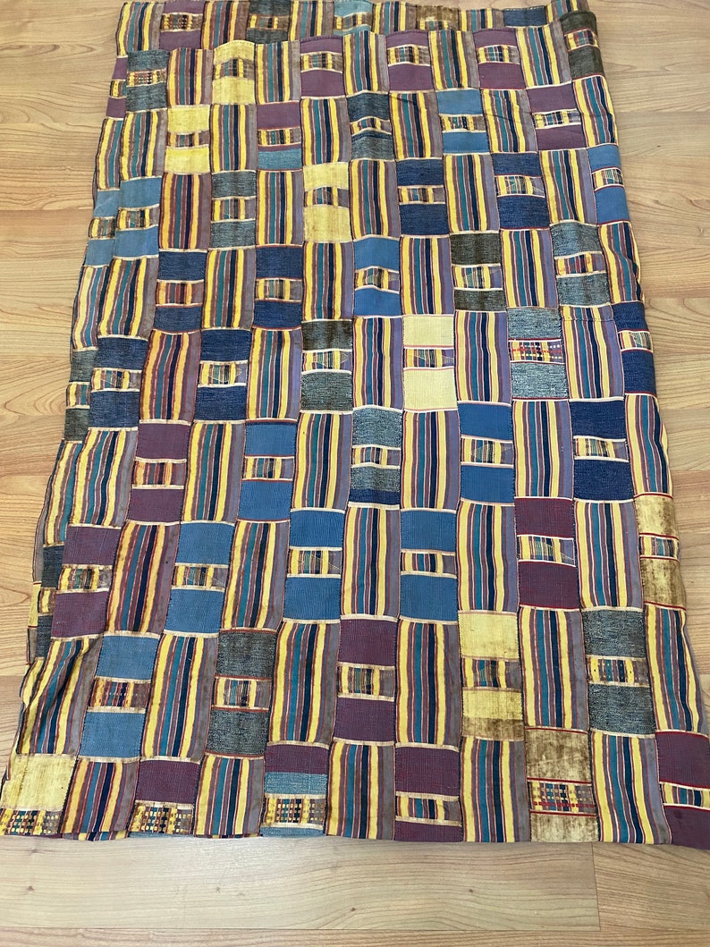 Vintage Large African Kente Ewe Hand Woven Cloth 120' X | Etsy
