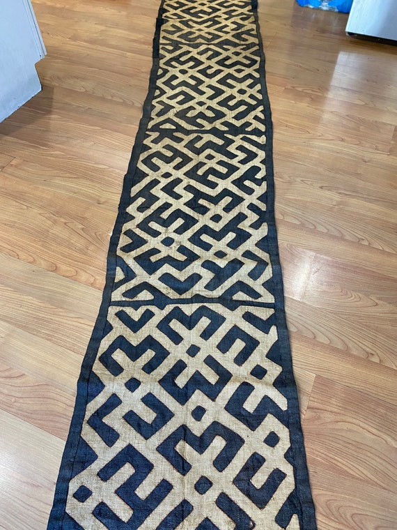 Genuine 10 Feet Rustic African Congo Kuba Raffia Cloth Fabric | Etsy