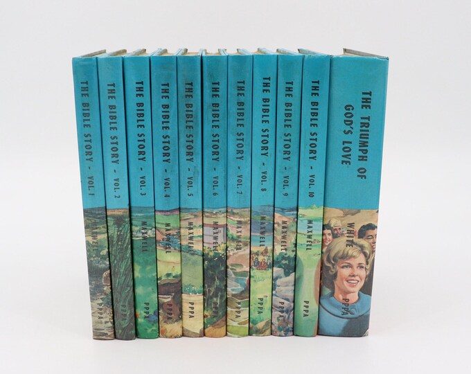 1953 the Bible Story Book Volume 1-10 Complete Set by Arthur S. Maxwell ...