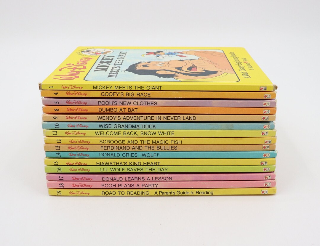 1986 Walt Disney Fun to Read Library Bantam Books Set of 15 (volumes 1 ...