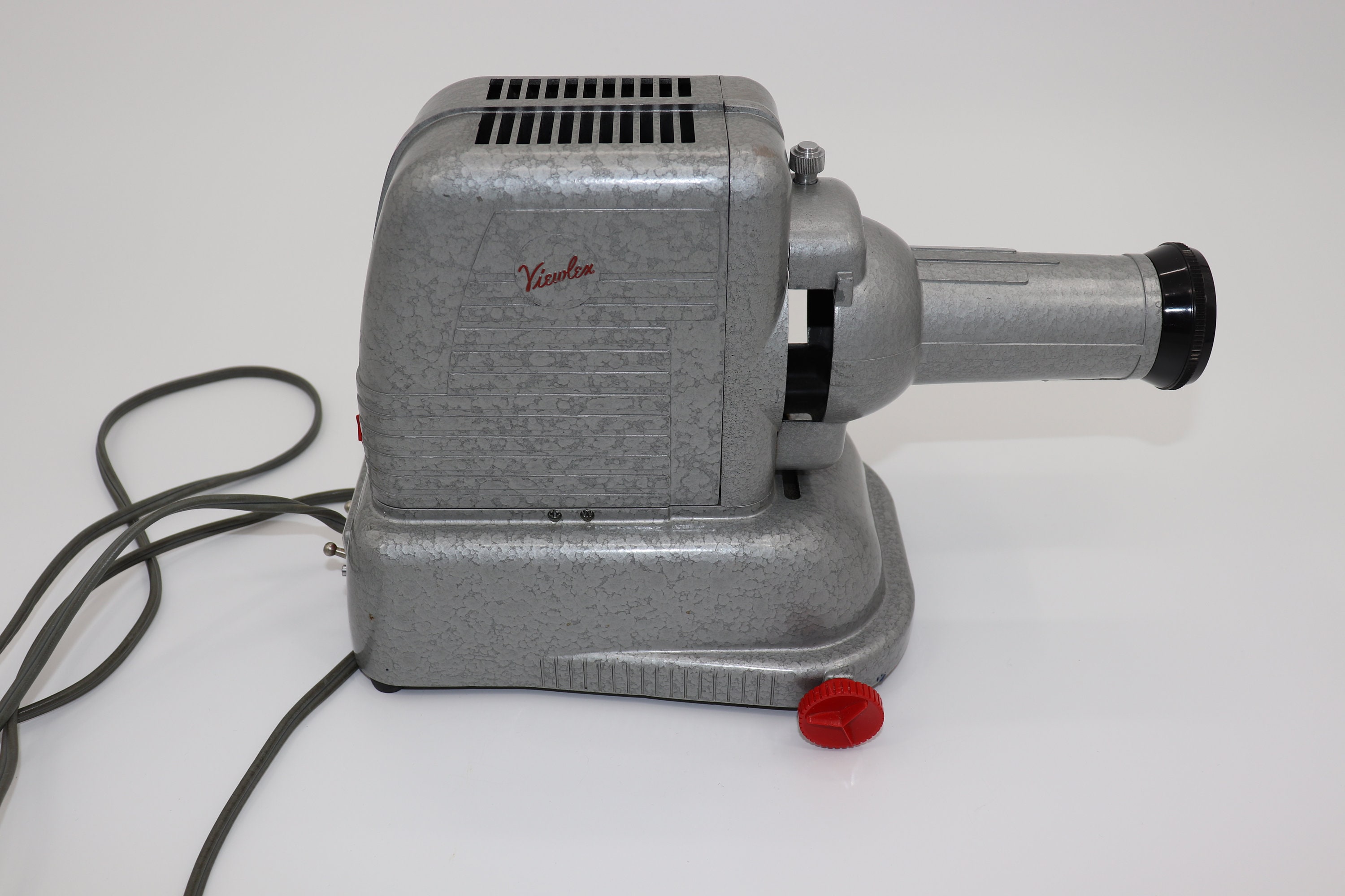 Vintage 1950s Viewlex Slide Projector V-33 With Case, Bulb & Manual ...