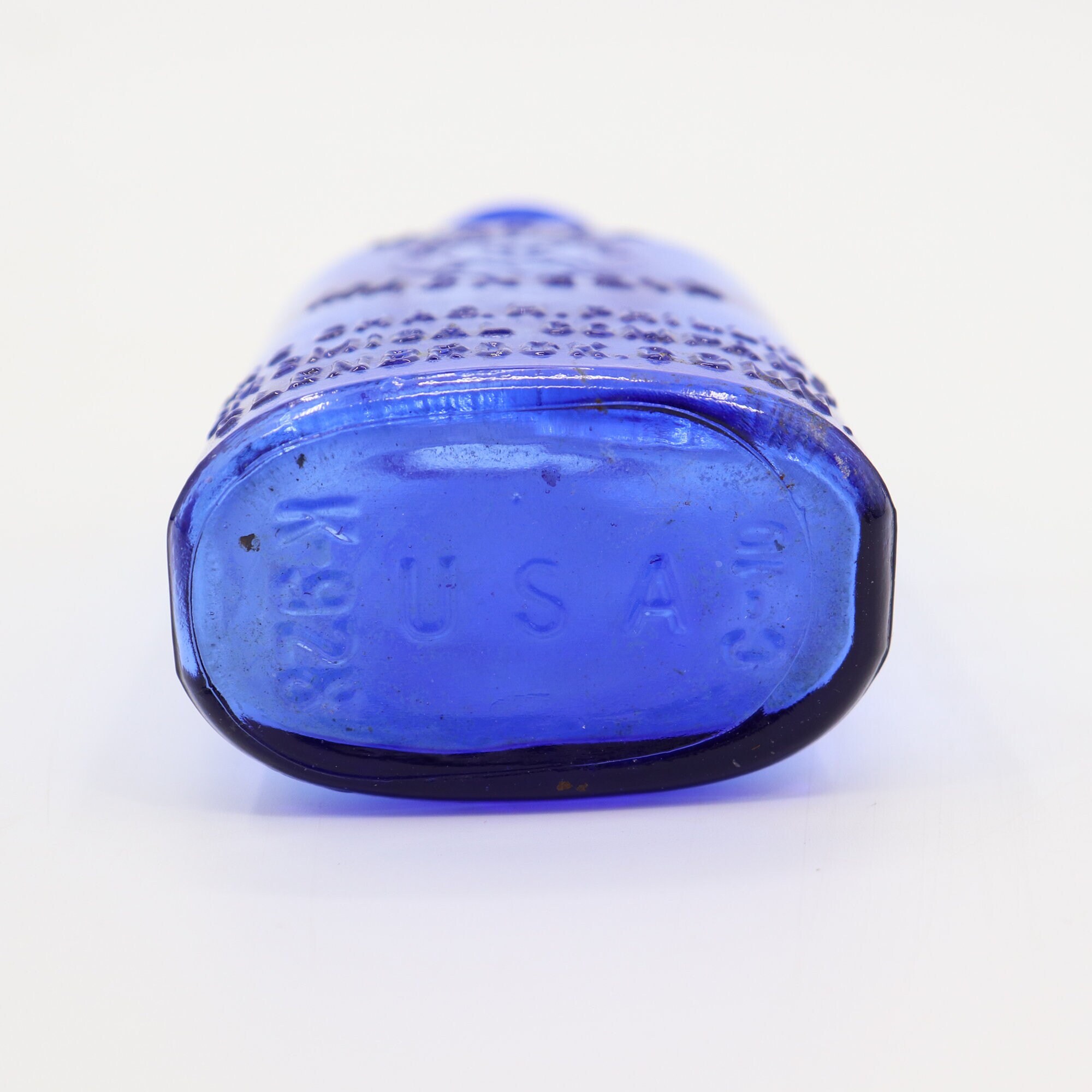 Vintage 1930s Milk of Magnesia Cobalt Blue Glass Bottle the Chas. H ...