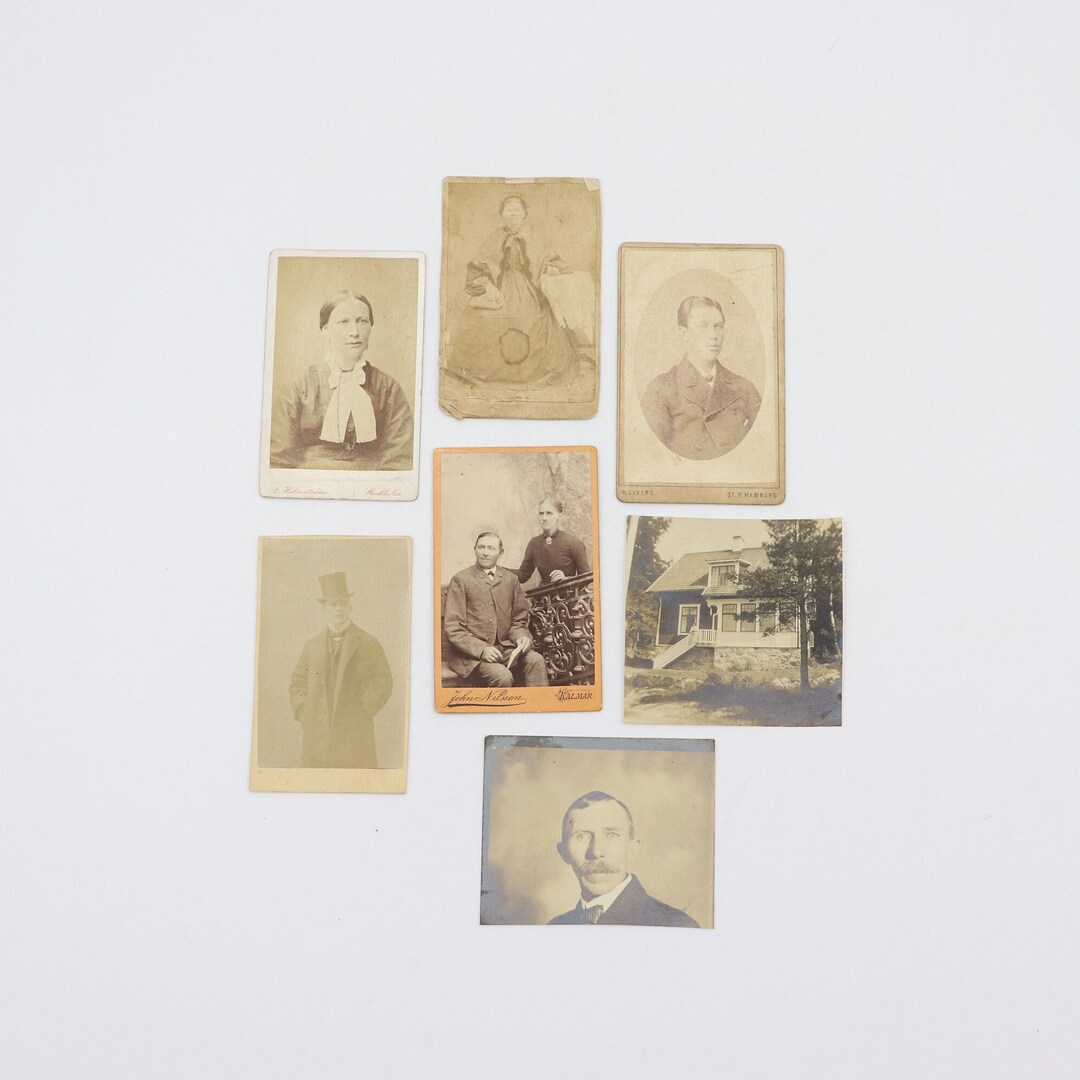 Antique Victorian Cabinet Cards and Photographs - Vintage Portrait ...