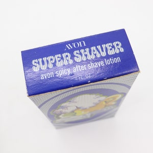 Vintage Collectible Avon Super Shaver FULL Spicy After Shave Lotion Men ...