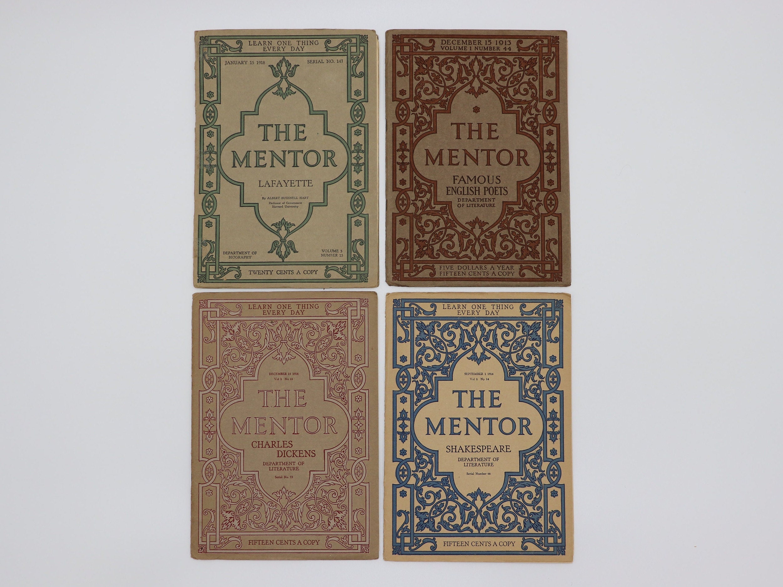 The Mentor Magazines 1913-1918 Department of Literature and Biography ...