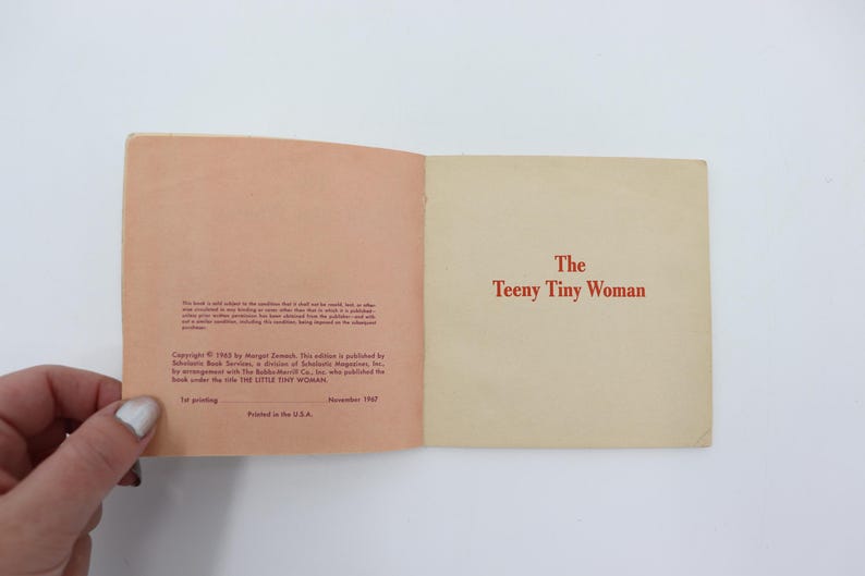 1965 the Teeny Tiny Woman - Children's Folktale Illustrated by Margot ...
