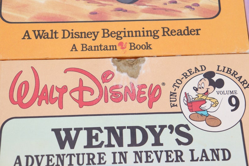 1986 Walt Disney Fun to Read Library Bantam Books Set of 15 volumes 1 ...