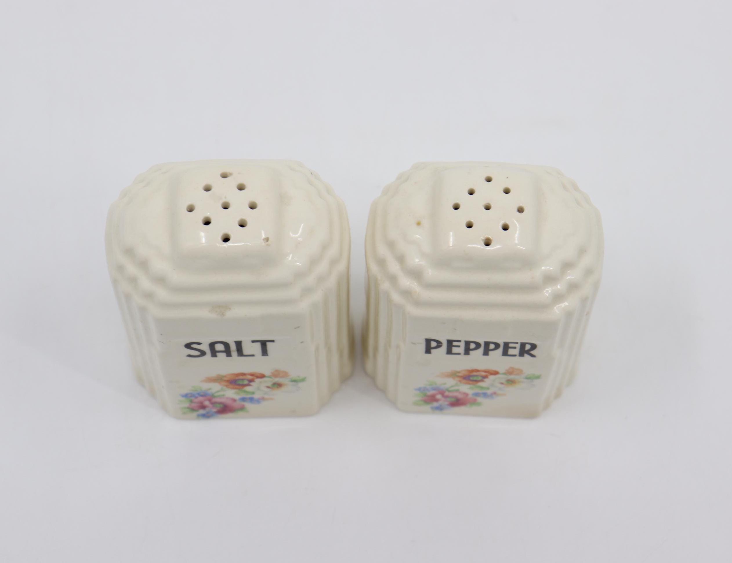 Vintage 1930s Skyscraper Salt & Pepper Shakers by Harker Pottery ...