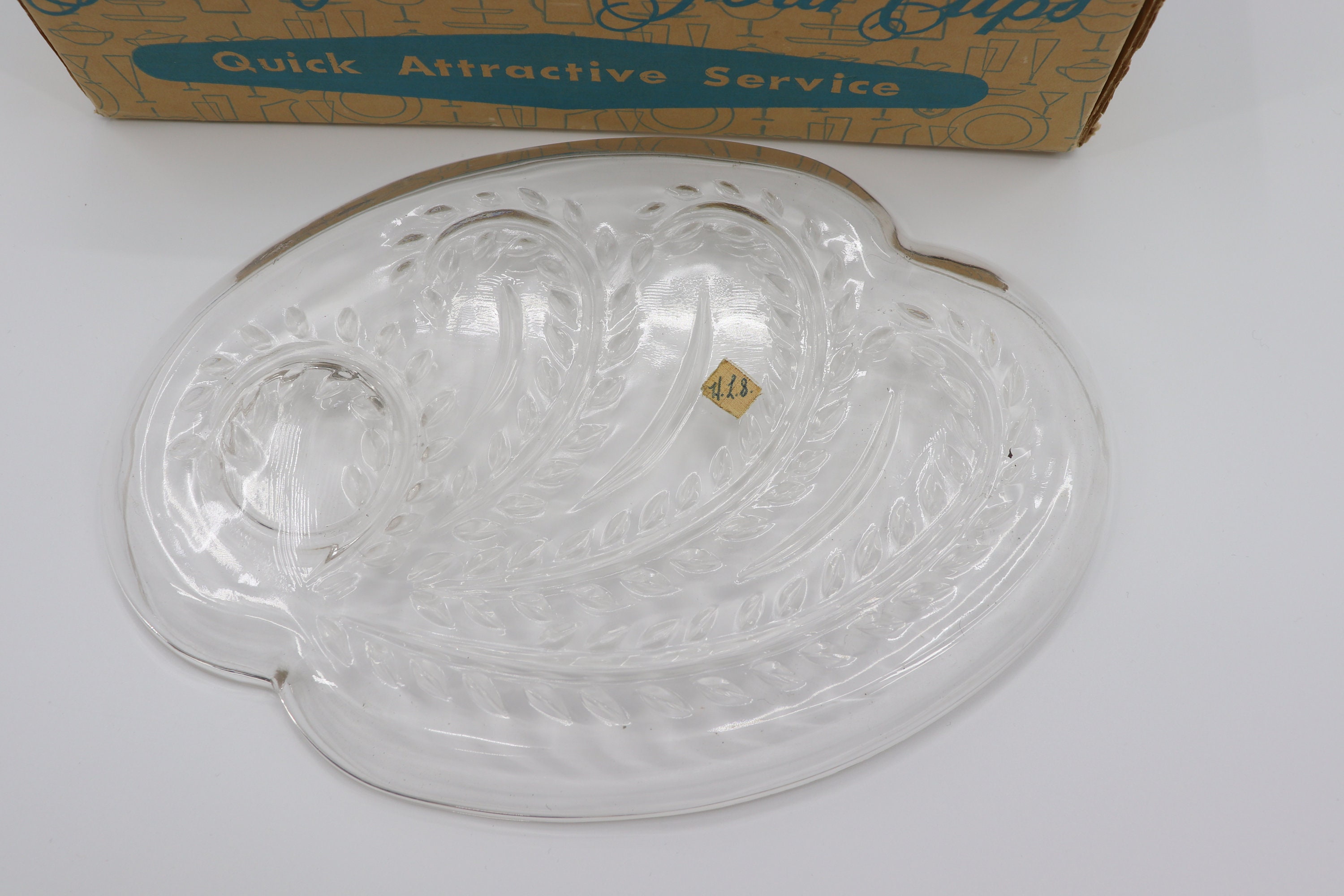 Vintage 50s Homestead Hospitality Snack Set Antique 1950s Glass Plate ...