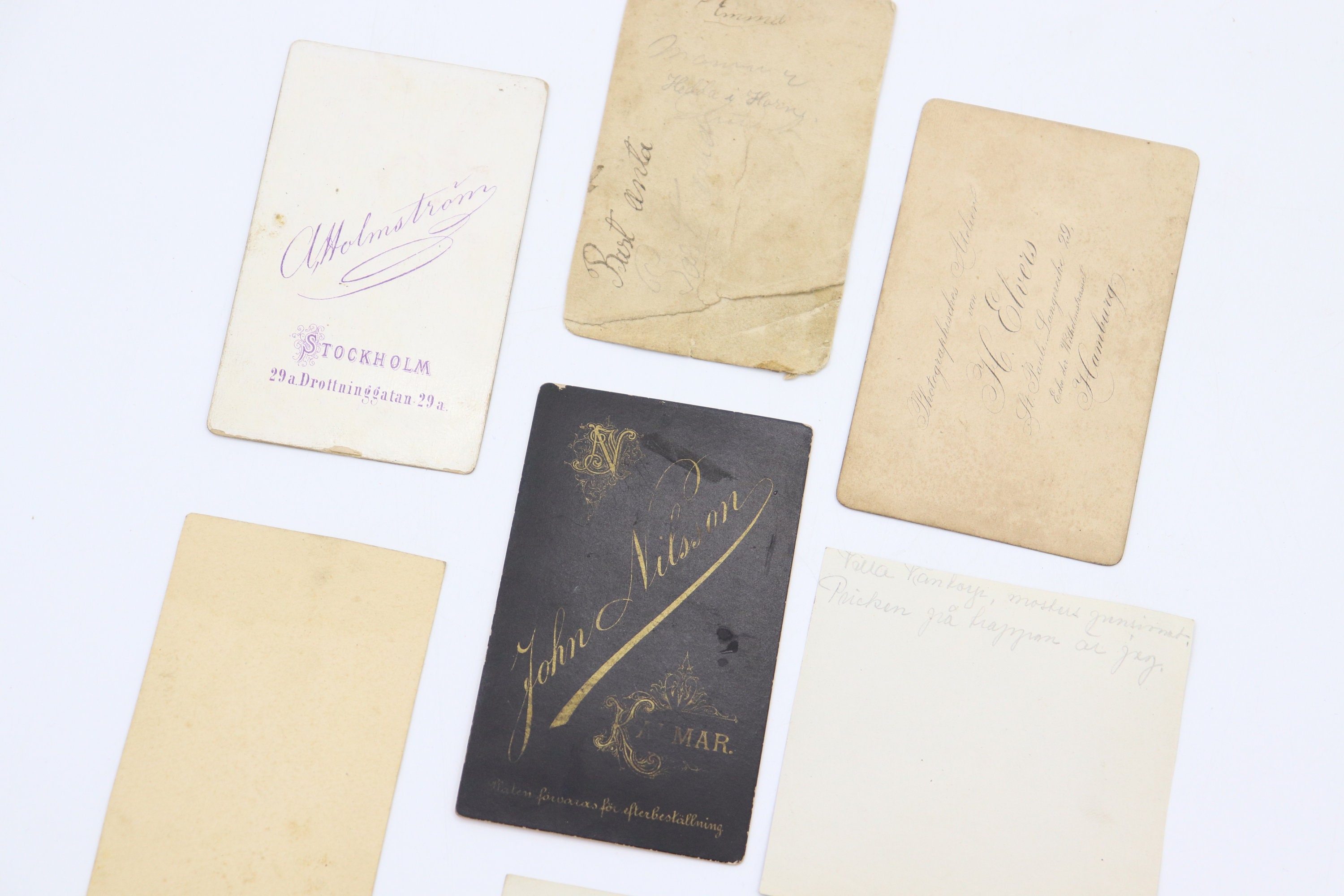 Antique Victorian Cabinet Cards and Photographs - Vintage Portrait ...
