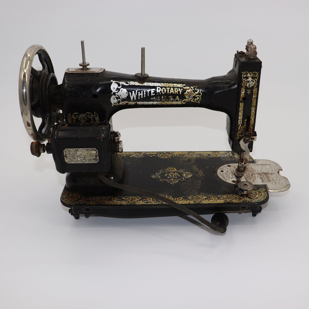 Antique Vintage White Rotary Sewing Machine 1900s 1910s - Etsy