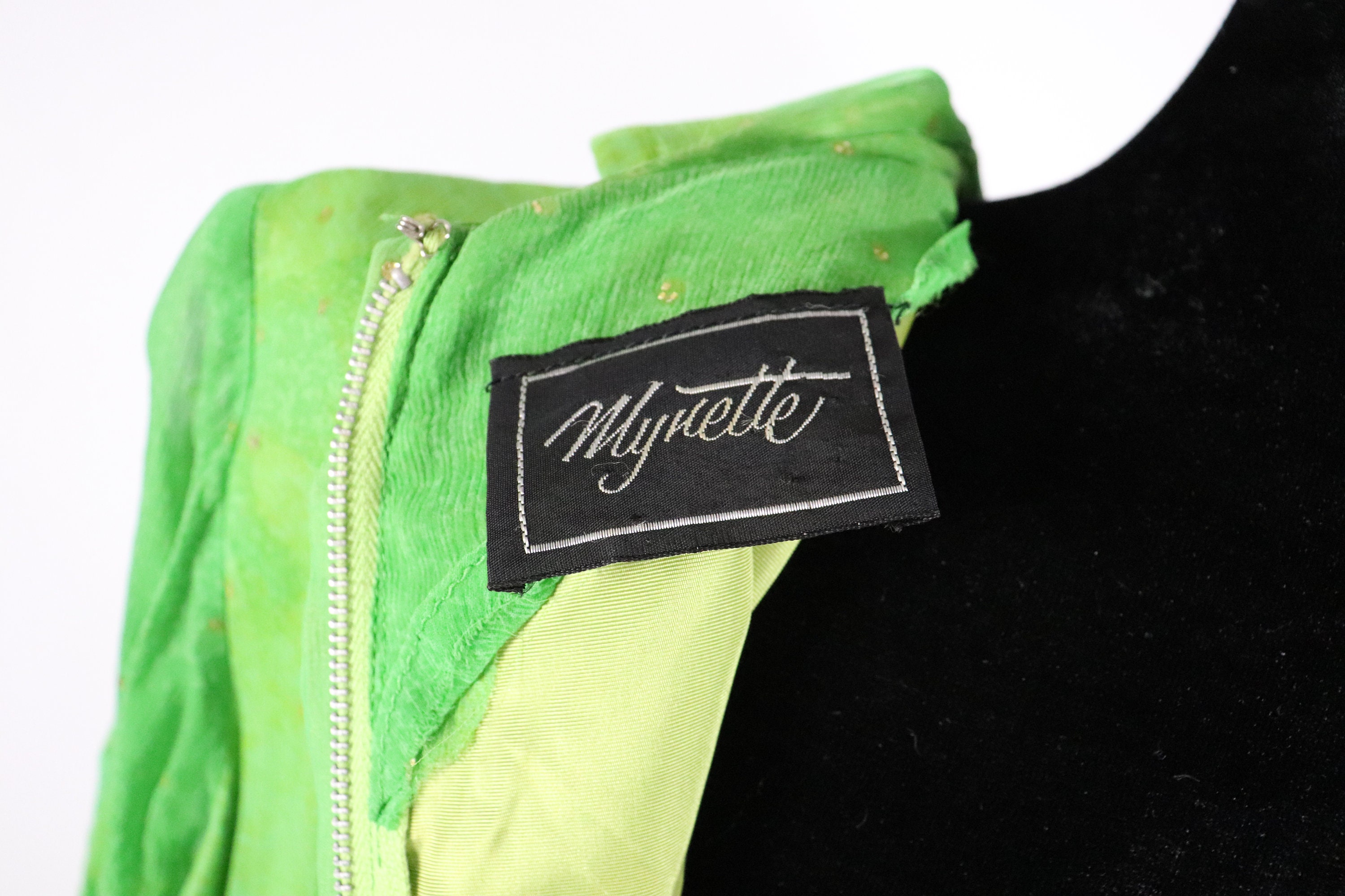 Vintage Green 1960s Mod Dress Myrette 60s Gold Sparkle Gown - Etsy