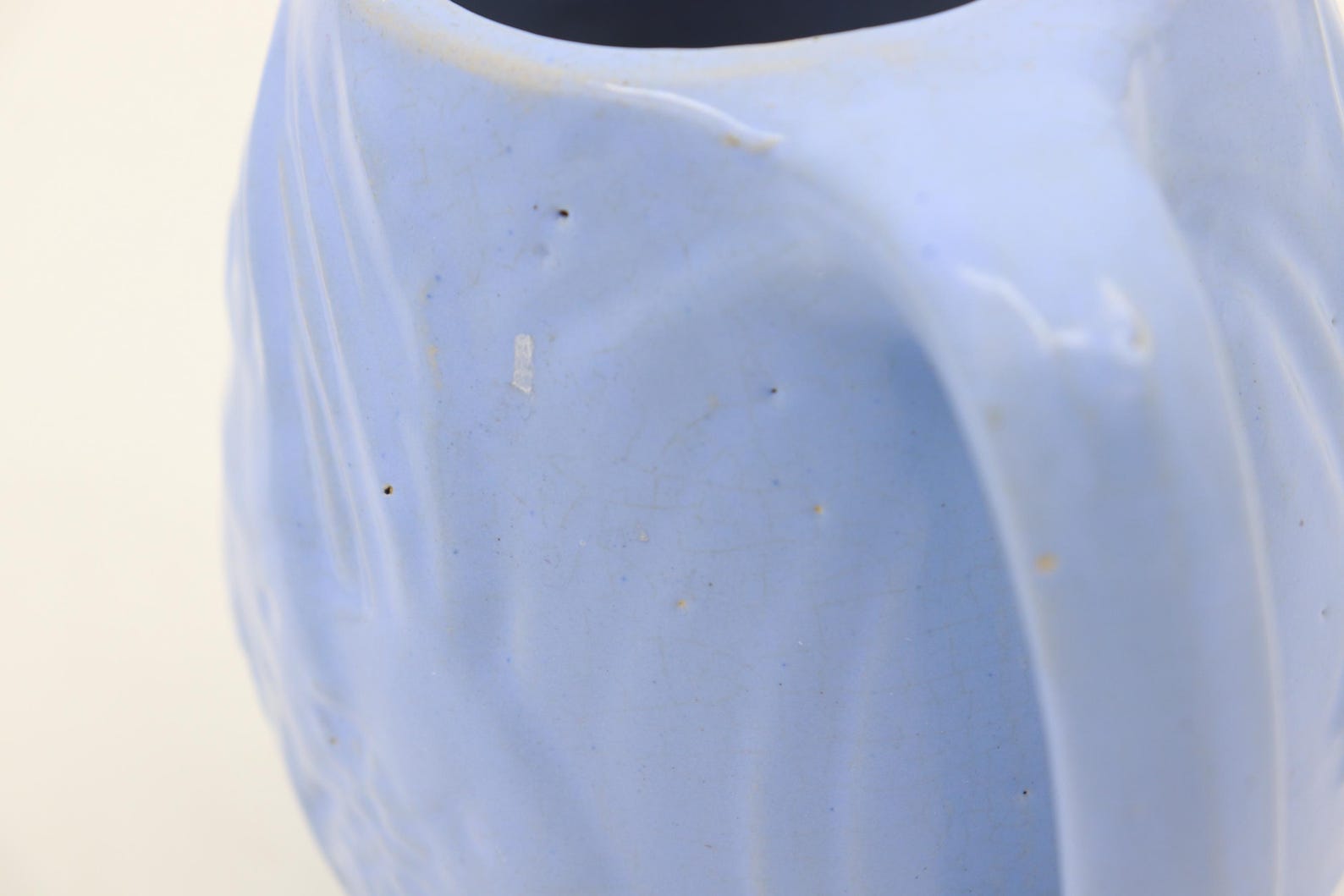 Vintage Blue Angel Fish Pitcher by Nelson Mccoy - 1930s Baby Blue ...