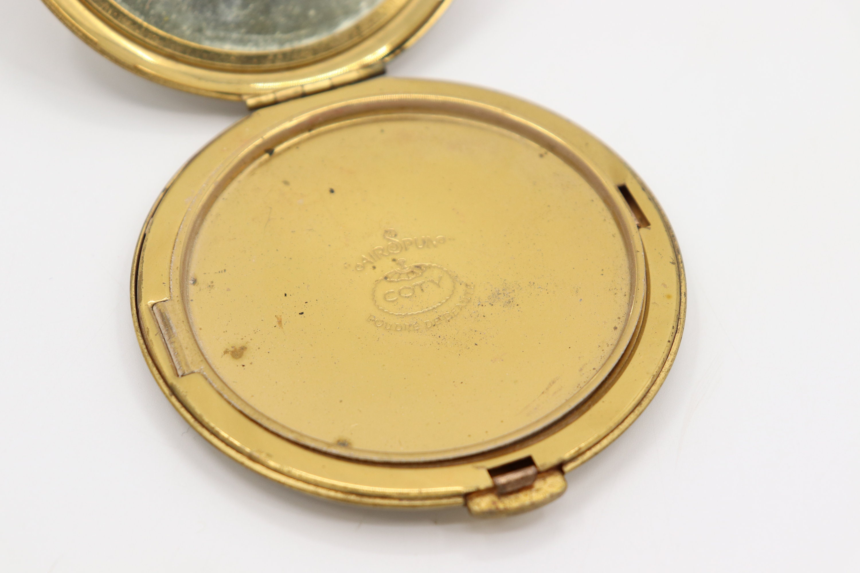 Vintage Gold Coty Makeup Compact With Mirror 1930s Powder Case - Etsy