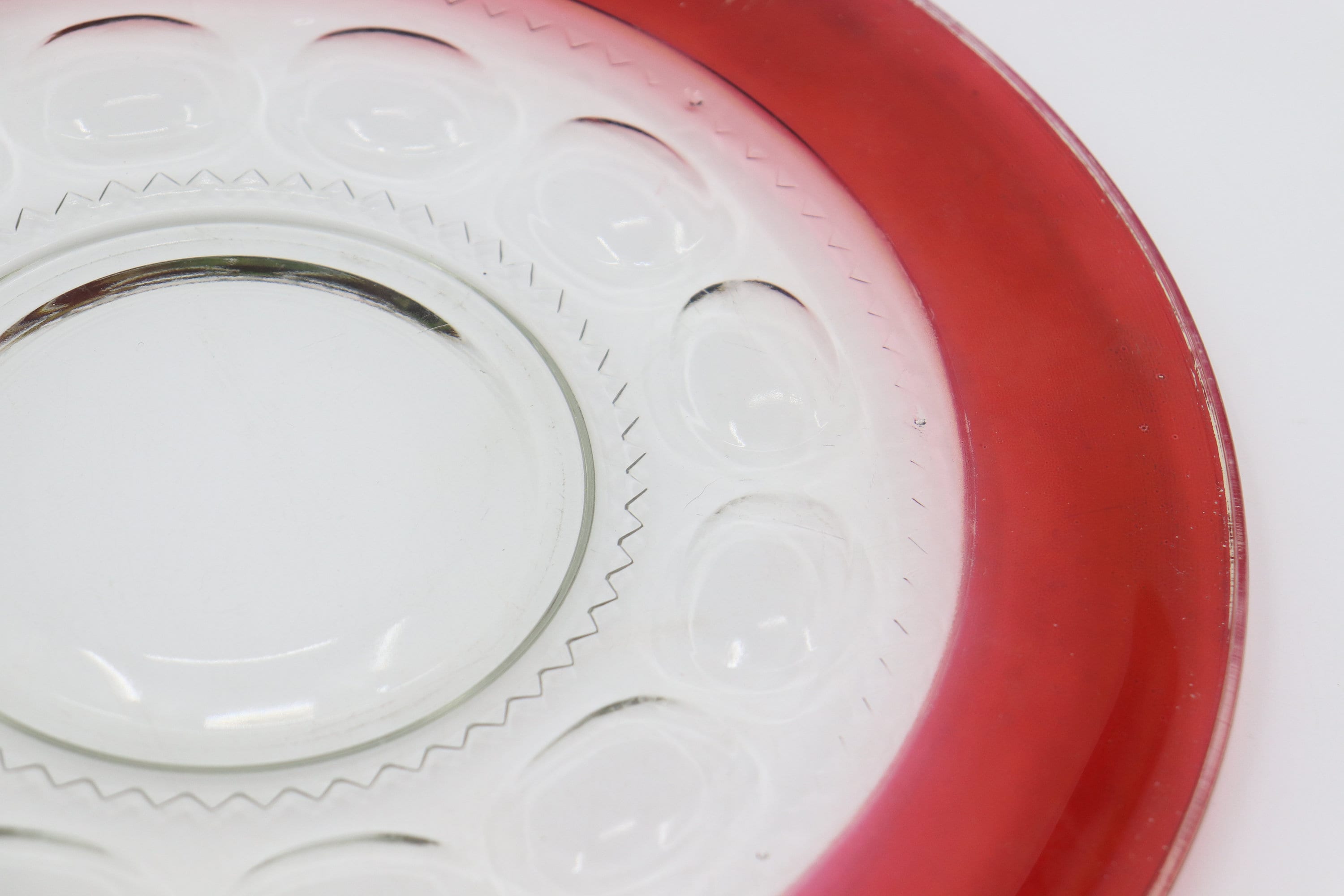 Vintage King's Crown Plate 13.25 1960s Red - Etsy