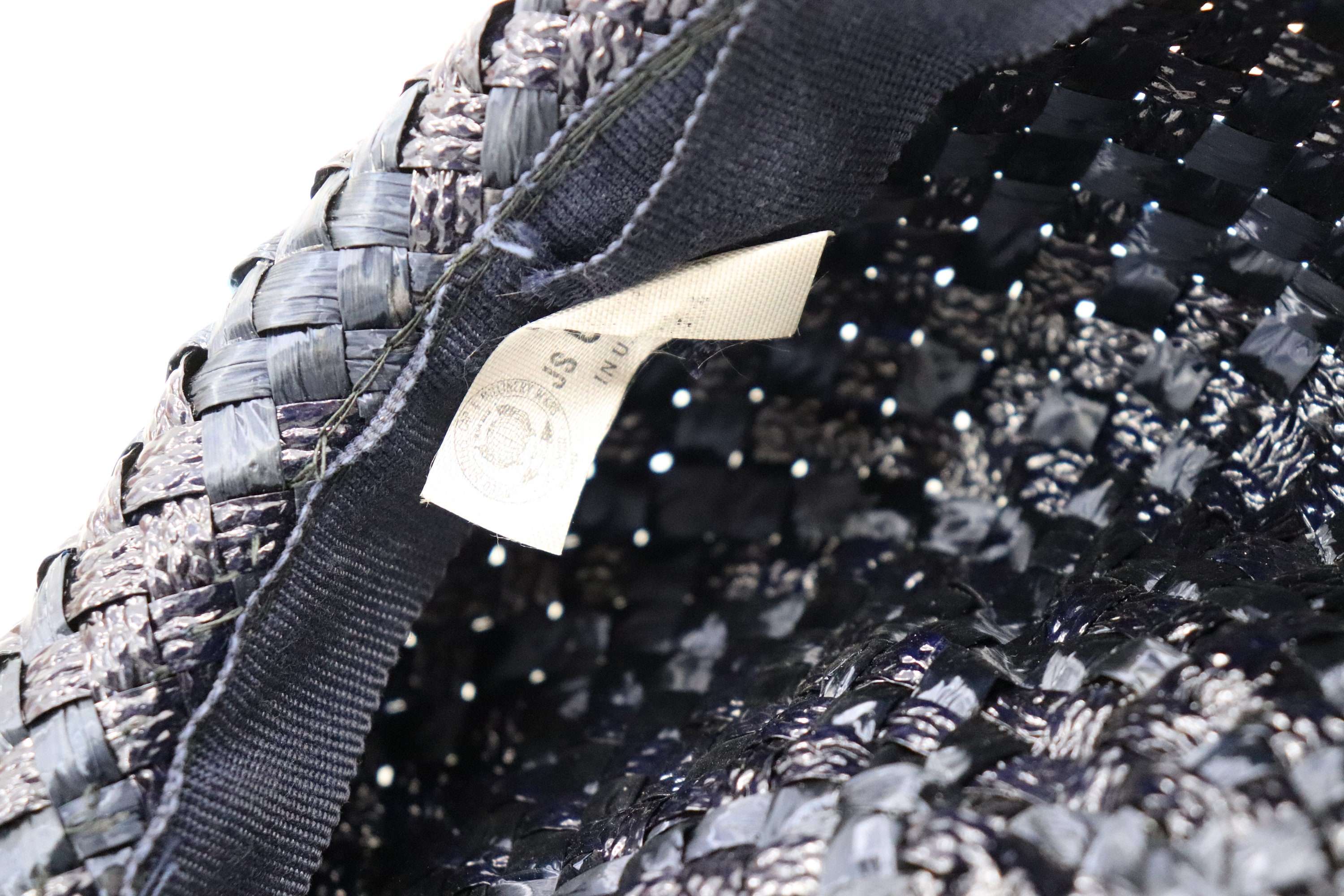 Vintage Navy Blue Tilt Hat With Bow 1940s 1950s Straw Tilted Cap Union ...