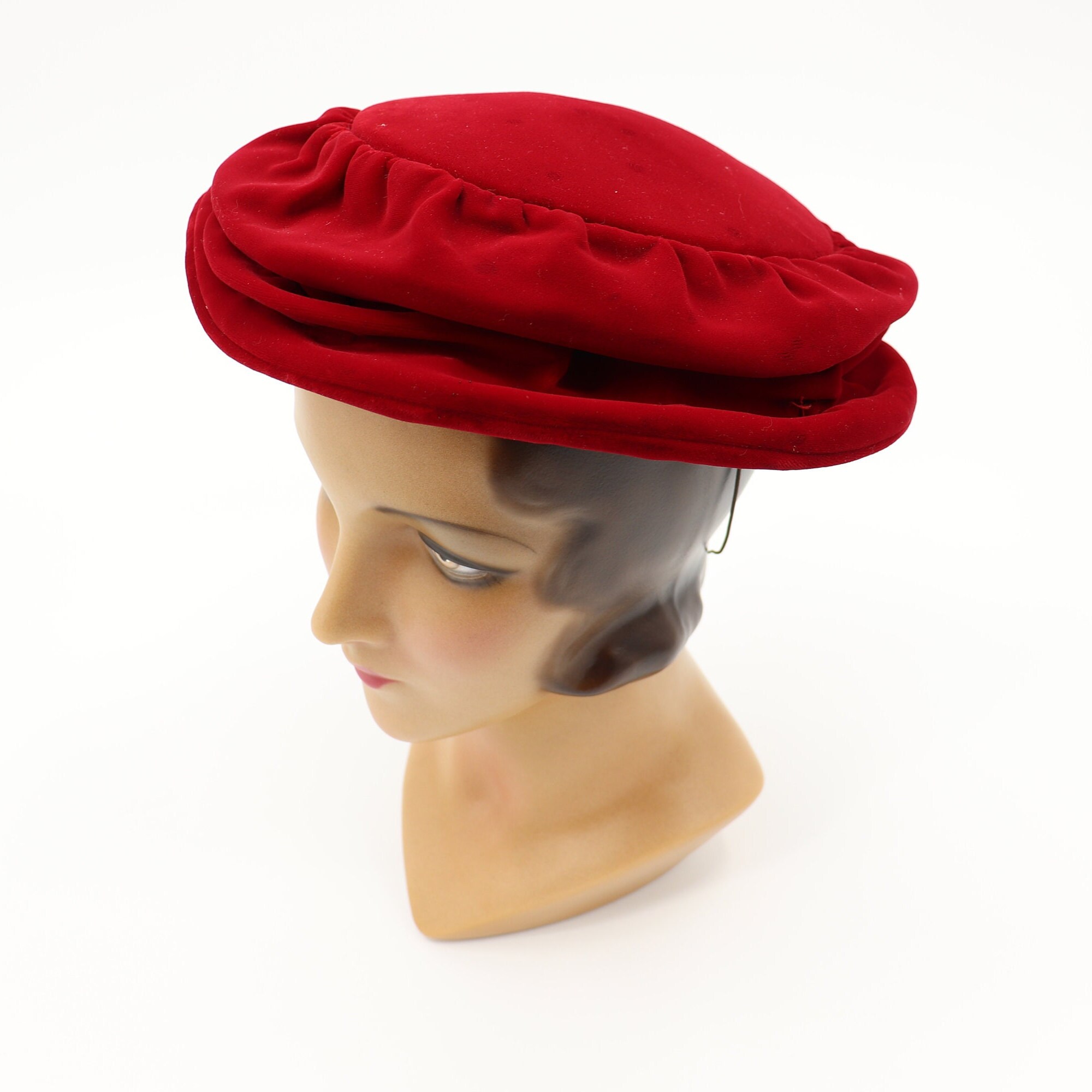 Vintage Red Women's Hat Exclusively Made for Marche 1950s 1960s Cap - Etsy