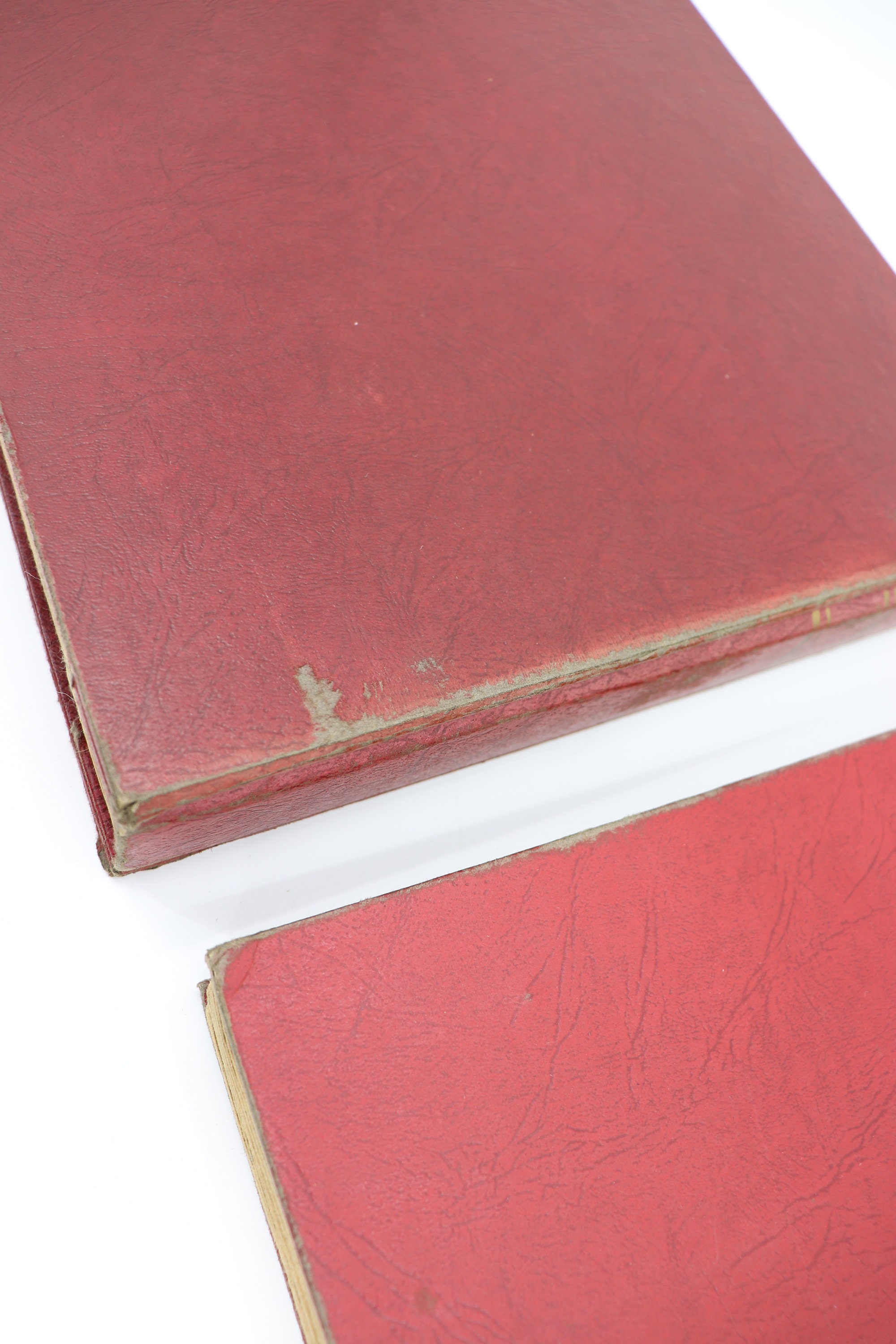 Vintage Red Record Album Book Holder Lot With Various Vinyls in Each - Etsy