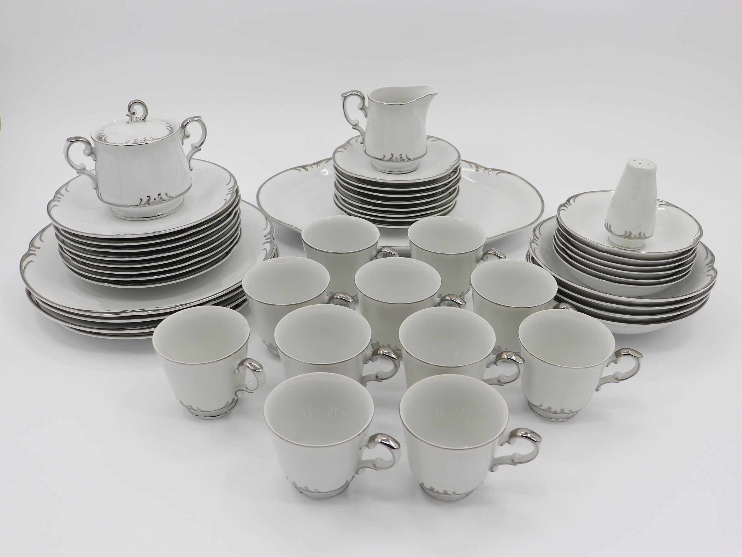 Vintage Style House Embassy Pattern Dish Set Fine China Made in Japan ...
