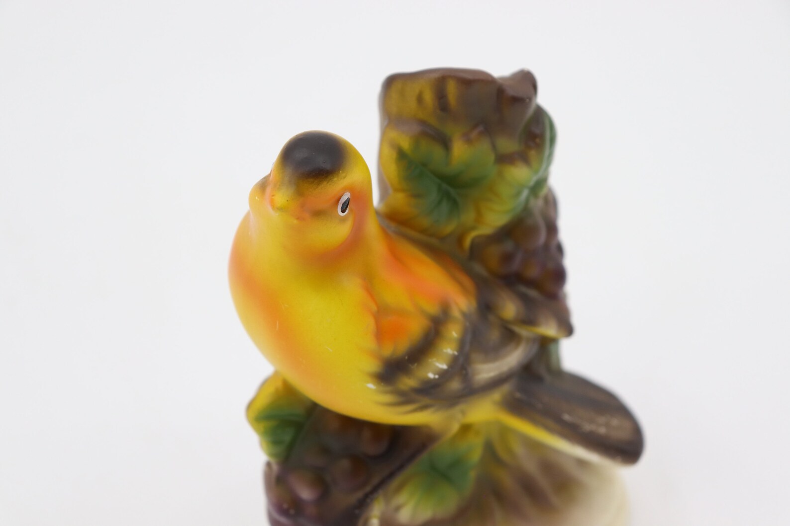 Vintage Yellow Ceramic Bird Figurine - Made in Japan - Decorative Bird ...