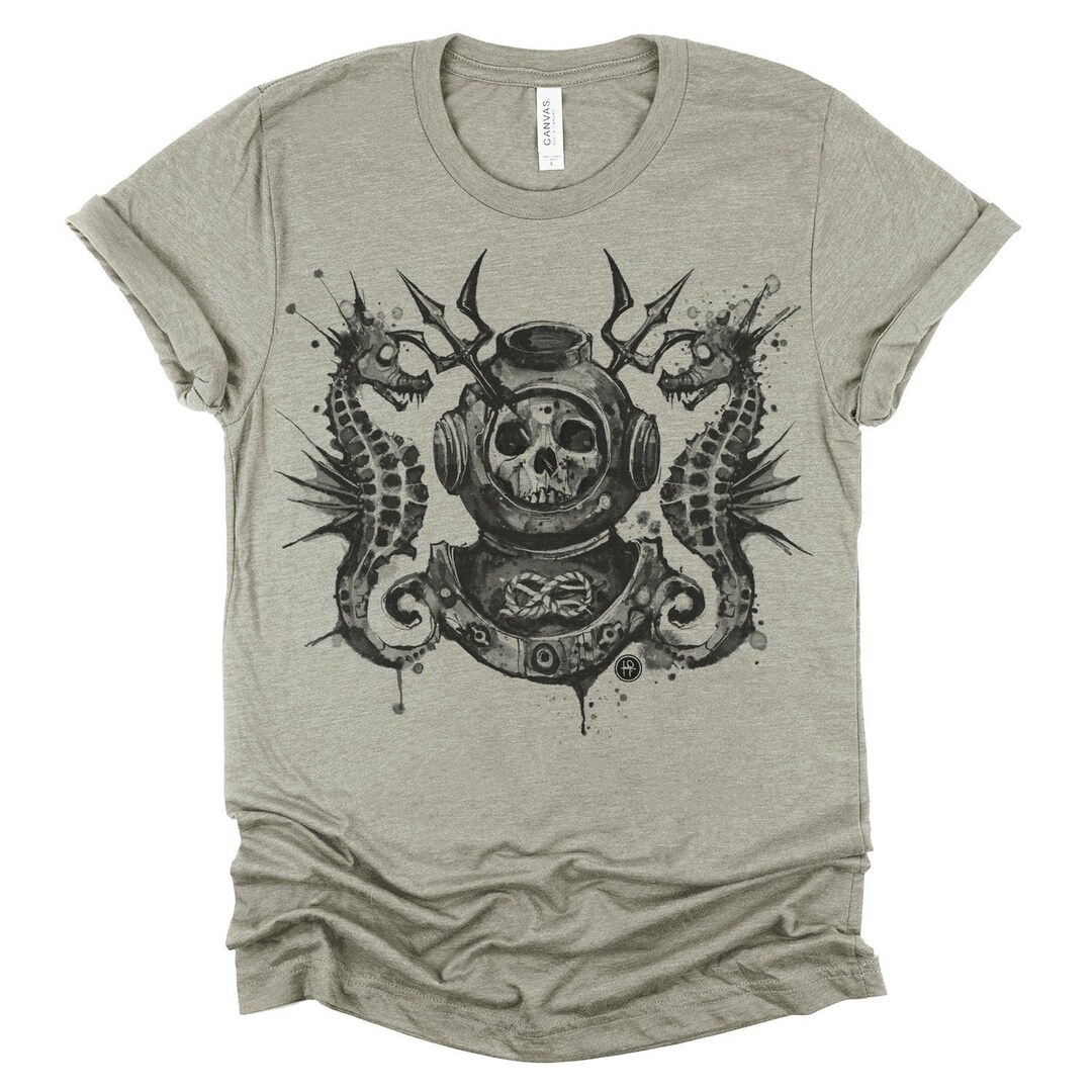 Navy Master Diver Unisex T-shirt/ Scuba Diving/ USA Navy Tattoo Style ...