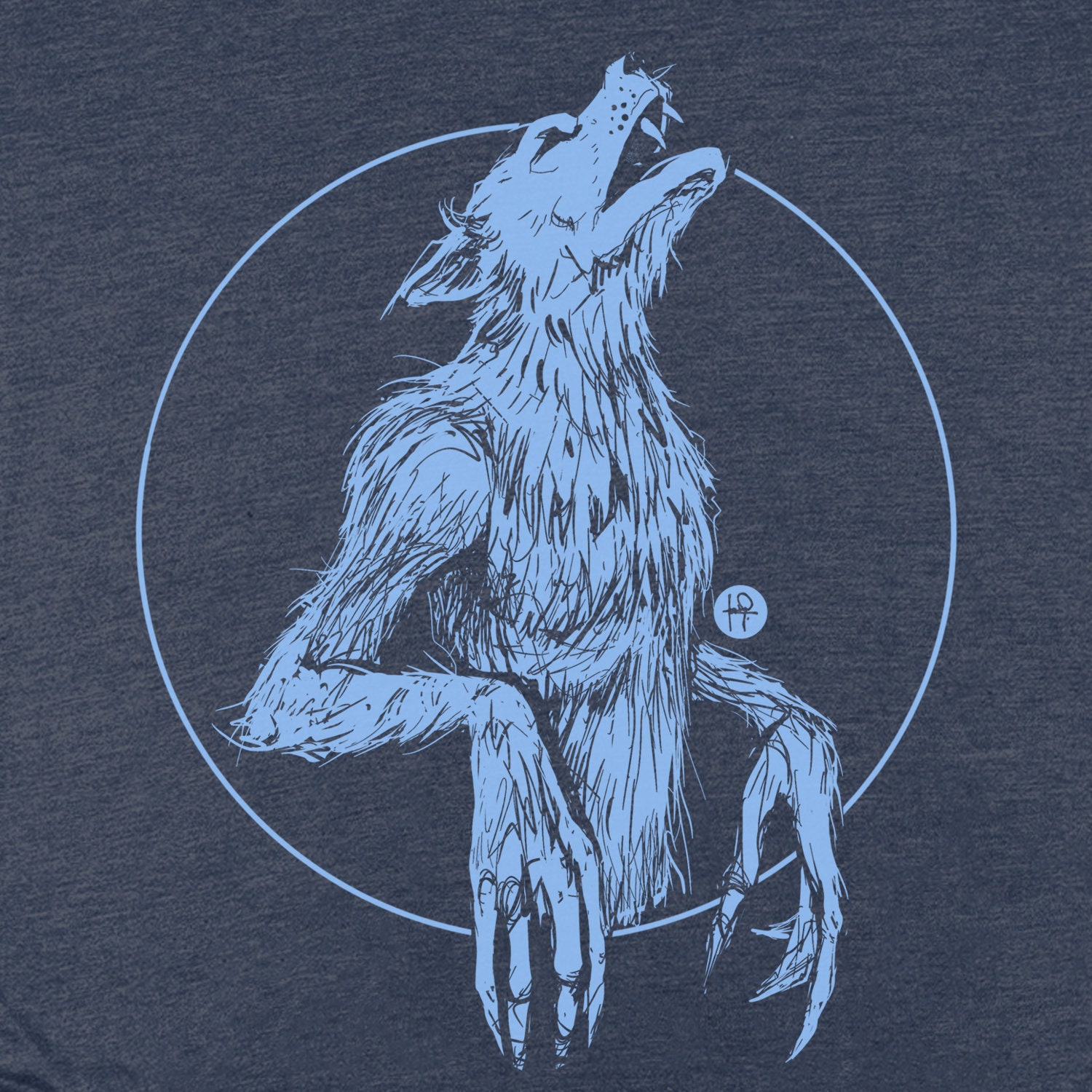 Howling Werewolf Unisex T-shirt/ Full Moon Monster Tee/ Cult Movie ...
