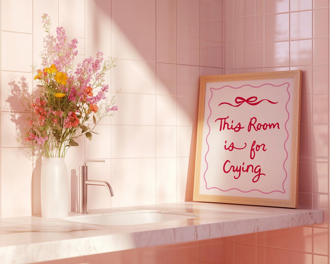 This Room is for Crying - Wall Art - Etsy