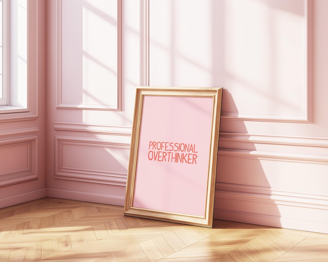 Professional Overthinker | Wall Art - Etsy