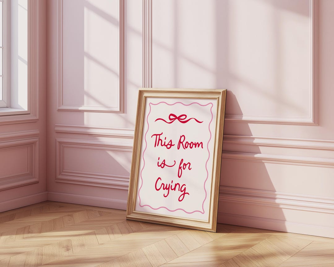 This Room is for Crying - Wall Art - Etsy