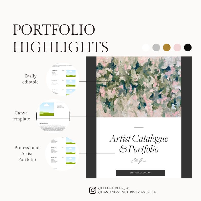 Artists Portfolio Template | Artists Catalogue Download | Portfolio ...