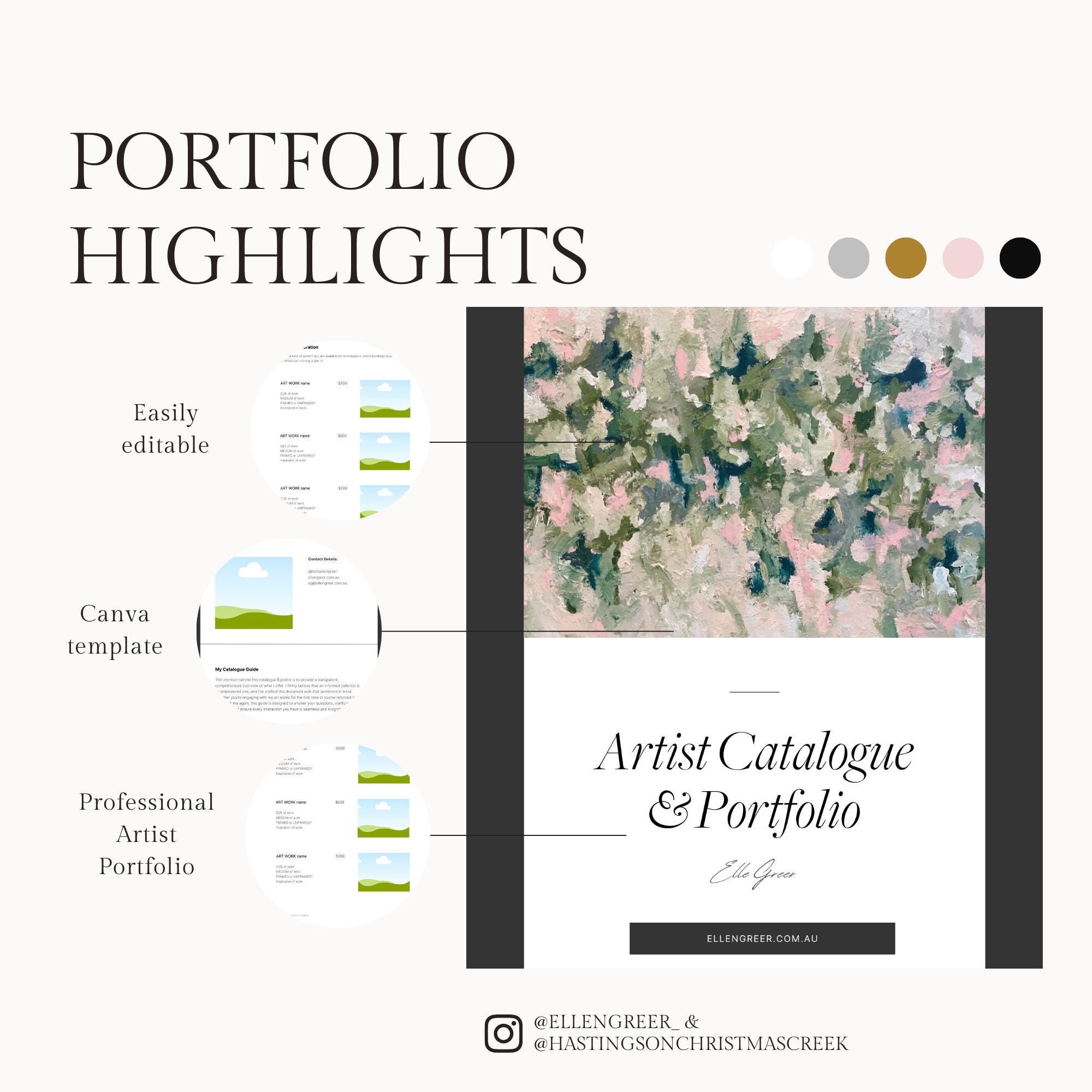 Artists Portfolio Template | Artists Catalogue Download | Portfolio ...