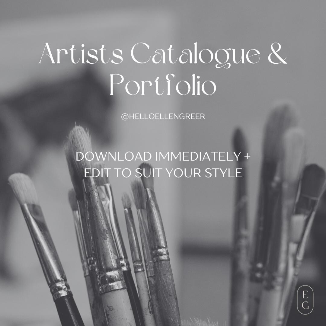 Artist Portfolio Template: Custom Design Layout (digital Download) - Etsy