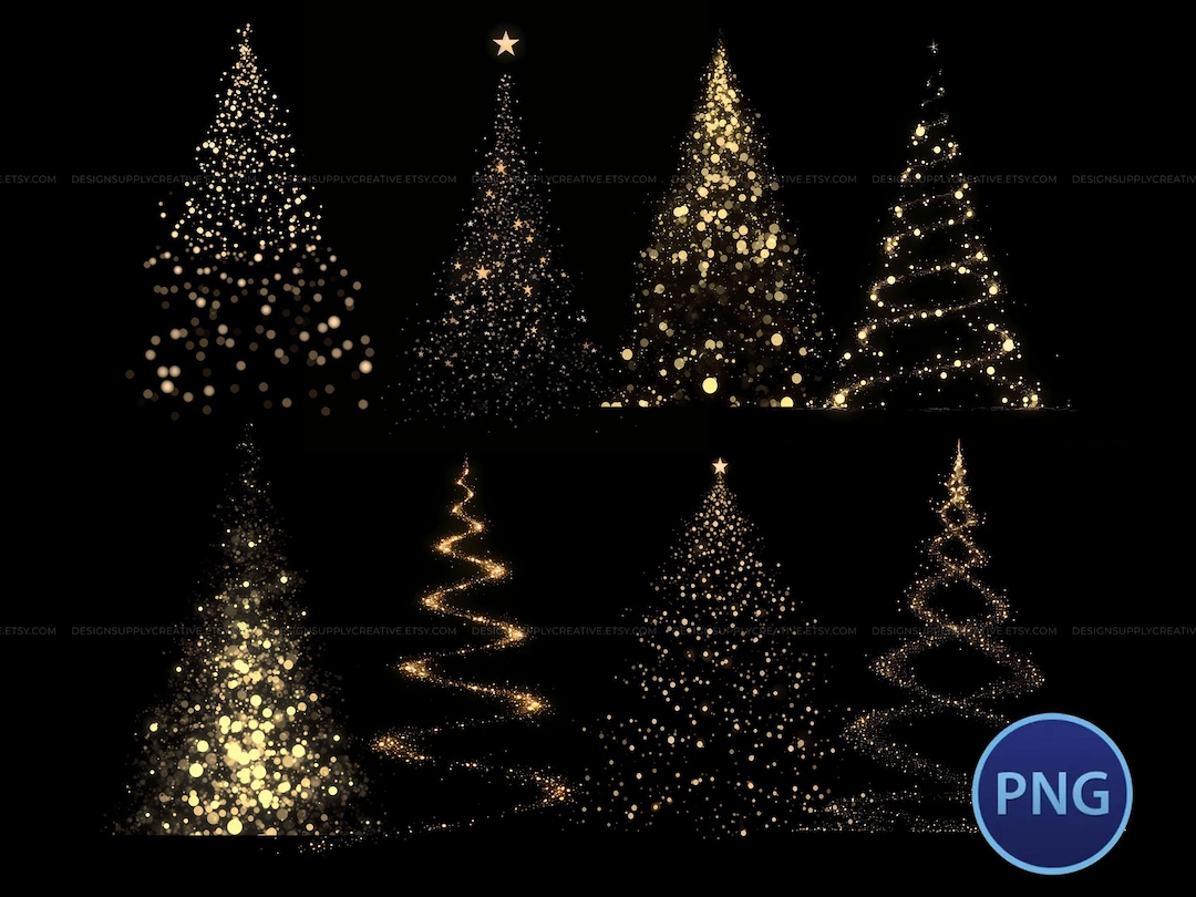 87 PNG Overlay Effect Starlight Particle Christmas Tree Light Clip Art ...