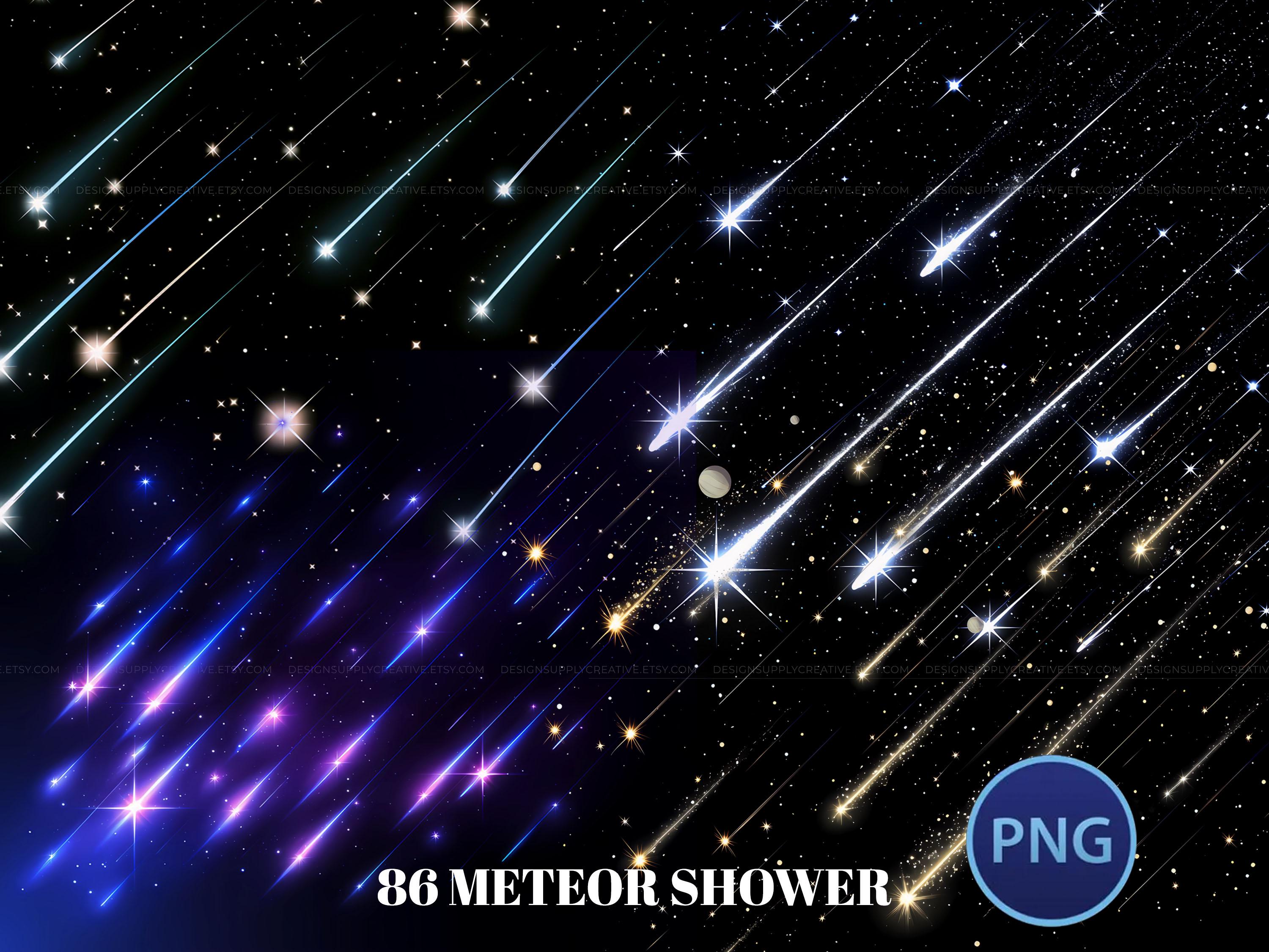 86 PNG Meteor Star Shower Comet Galaxy Light Fantasy Effect Free Cutout ...