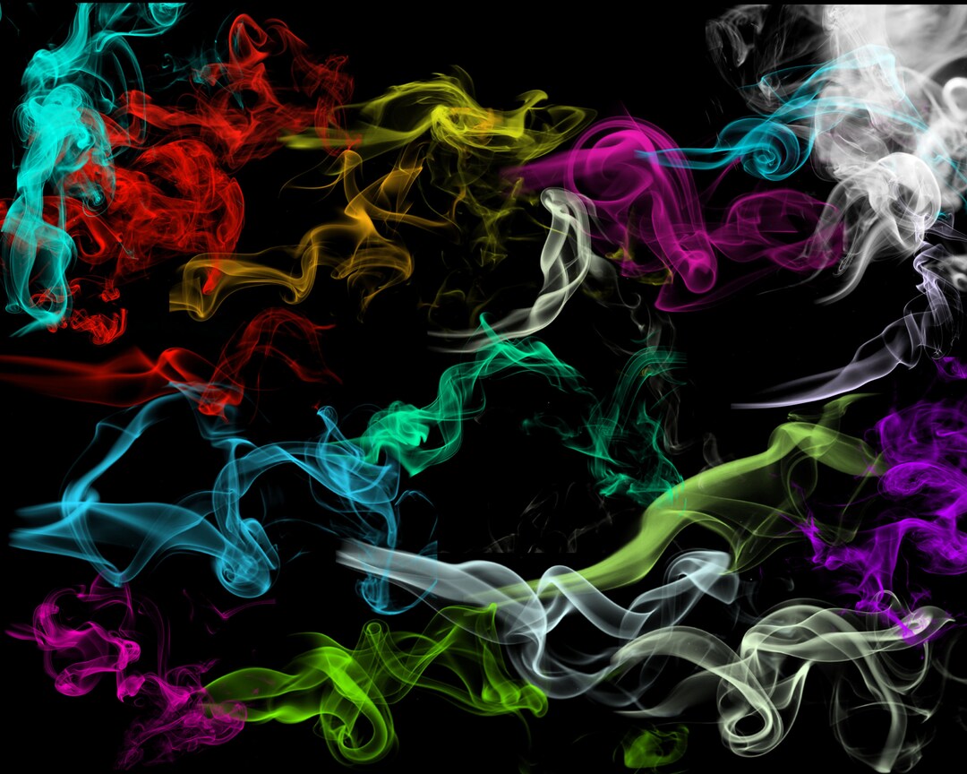Brush Realistic Smoke Stamps, Smoke Brushes ABR File for PS Photoshop ...